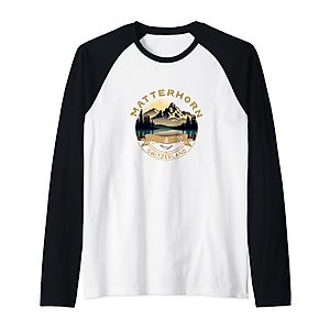Matterhorn Vacation Apparel - Matterhorn Souvenir Raglan Baseball Tee
