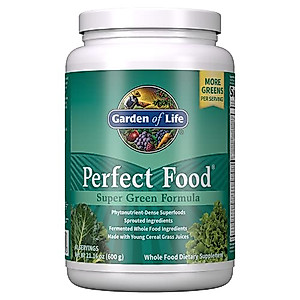 Garden of Life Whole Perfect Green Superfood Vegetable Dietary Powder Supplement, 600 g