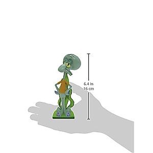 Penn-Plax Squidward Aquarium Resin Décor Ornament - Bring a Little Bikini Bottom and Spongebob to Your Tank - Stands 6.75" high