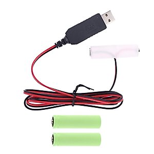 LR6 AA Battery Eliminator USB Power Supply Cable Replace 1-4pcs 1.5V AA Battery