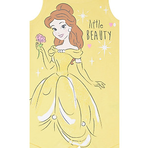 Disney Princess Belle Newborn Baby Girls Sleeveless Romper & Headband Belle 3-6 Months