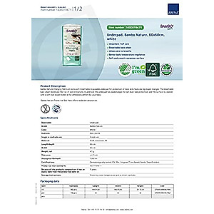 Bambo Nature Changing Mat: Bio-Based, 20 Count