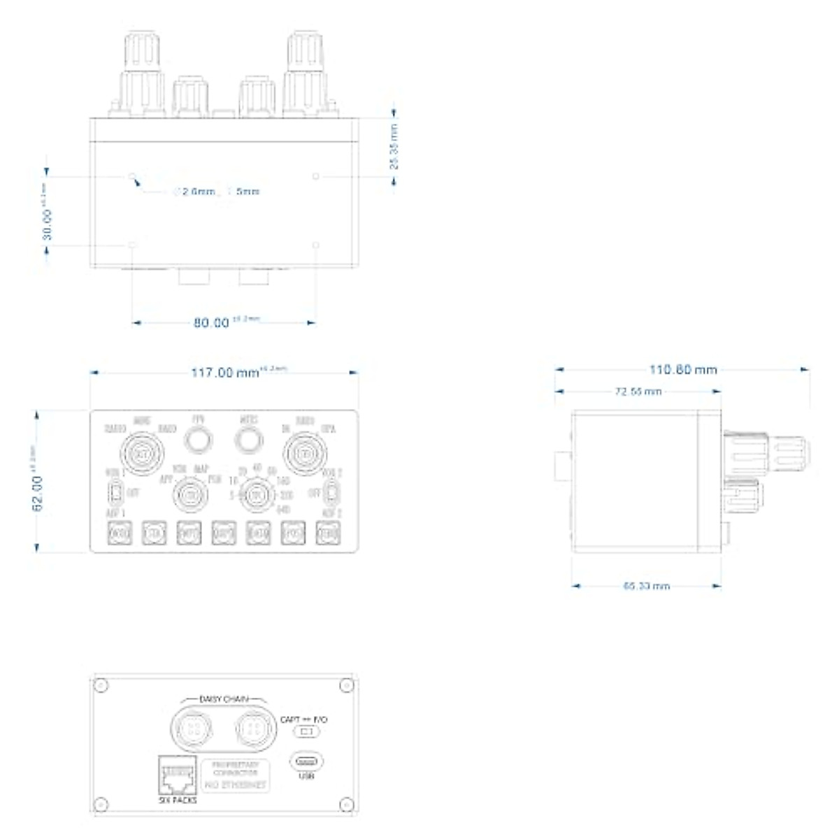 SYDYSOSO COCKPITMASTER Flight Simulator CS 737X EFIS, Flight Multi Panel, FMC Flight Management Computer
