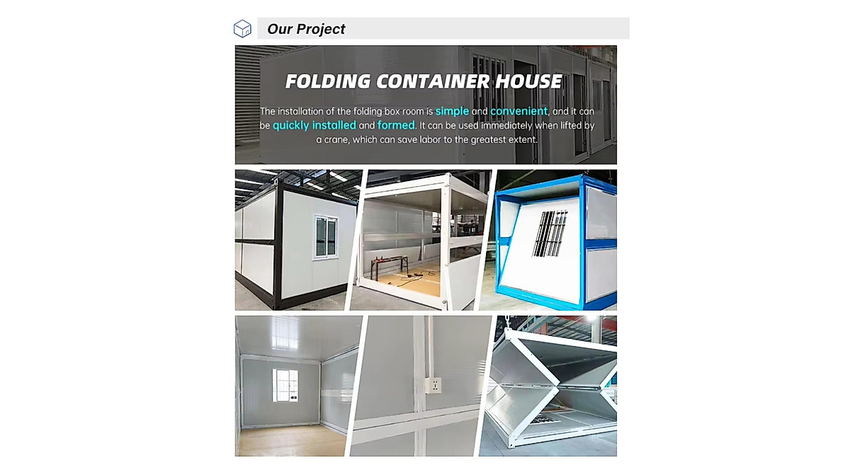 Collapsible Container House for Quick Setup and Long-Term Use
