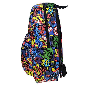 Marvel Avengers 16" Backpack AOP Hulk Captain America Iron Man Spider-Man Thor