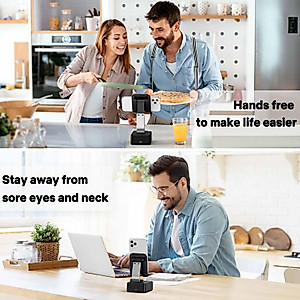 LENRUE Gifts for Men Women, Cell Phone Stand with Wireless Bluetooth Speakers, Flexible Comfort View, Loud Clear Sound, Birthday Gifts for Women Men Everyone, Tech Gadgets for Phones