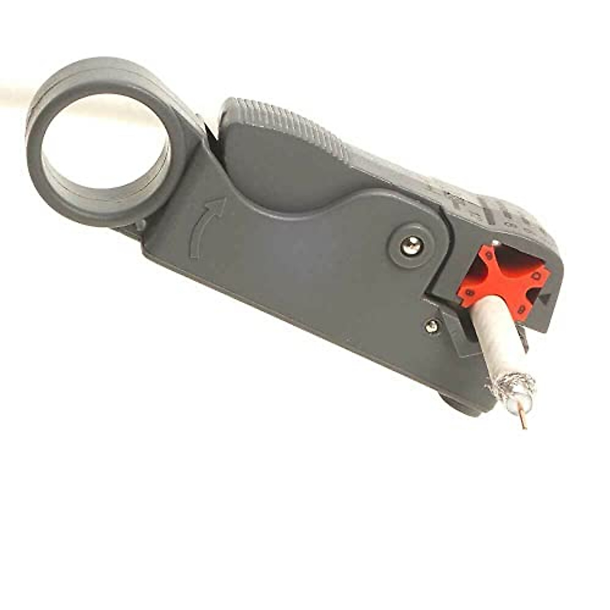 Cables Direct Online - Deluxe Rotary Coax Coaxial Cable Stripper Cutter Tool RG58 RG6 RG59 Quad, Dual