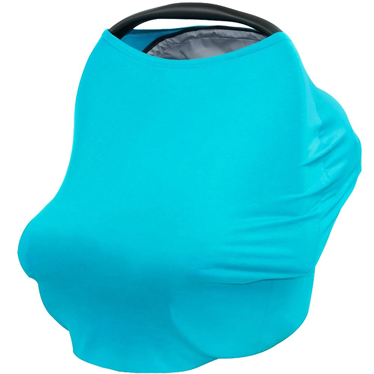 Creation Core 3 in 1 Nursing Breastfeeding Cover Baby Car Seat Cover Canopy Stretchy Carseat Canopy Grocery Cart Cover (Blue)