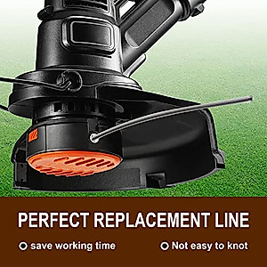 String Trimmer Line（0.080 inches x 403 foot）Premium Nylon Round Trimmer Spool Line For Worx，Grass Cutter Machine，Electric String Trimmers，Hus-qvarna, Ryobi, Echo, Weed Eater, Craftsman