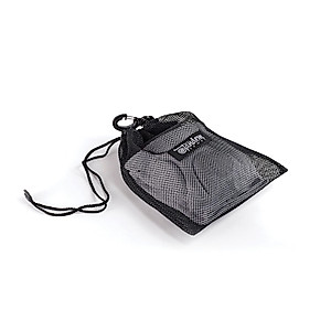 Tandem Sport Mesh Knee Pad Bag - Keep Volleyball Knee Pads Fresh - Air Dry Knee Pad Bag with Air Freshener Compartment - Use For Volleyball Gear or for Any Sport Equipment, Black