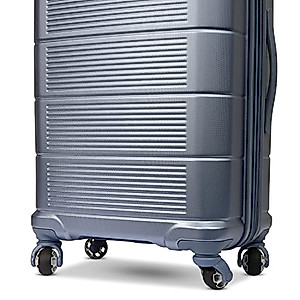 American Tourister Stratum 2.0 Expandable Hardside Luggage with Spinner Wheels, Slate Blue, Carry-on