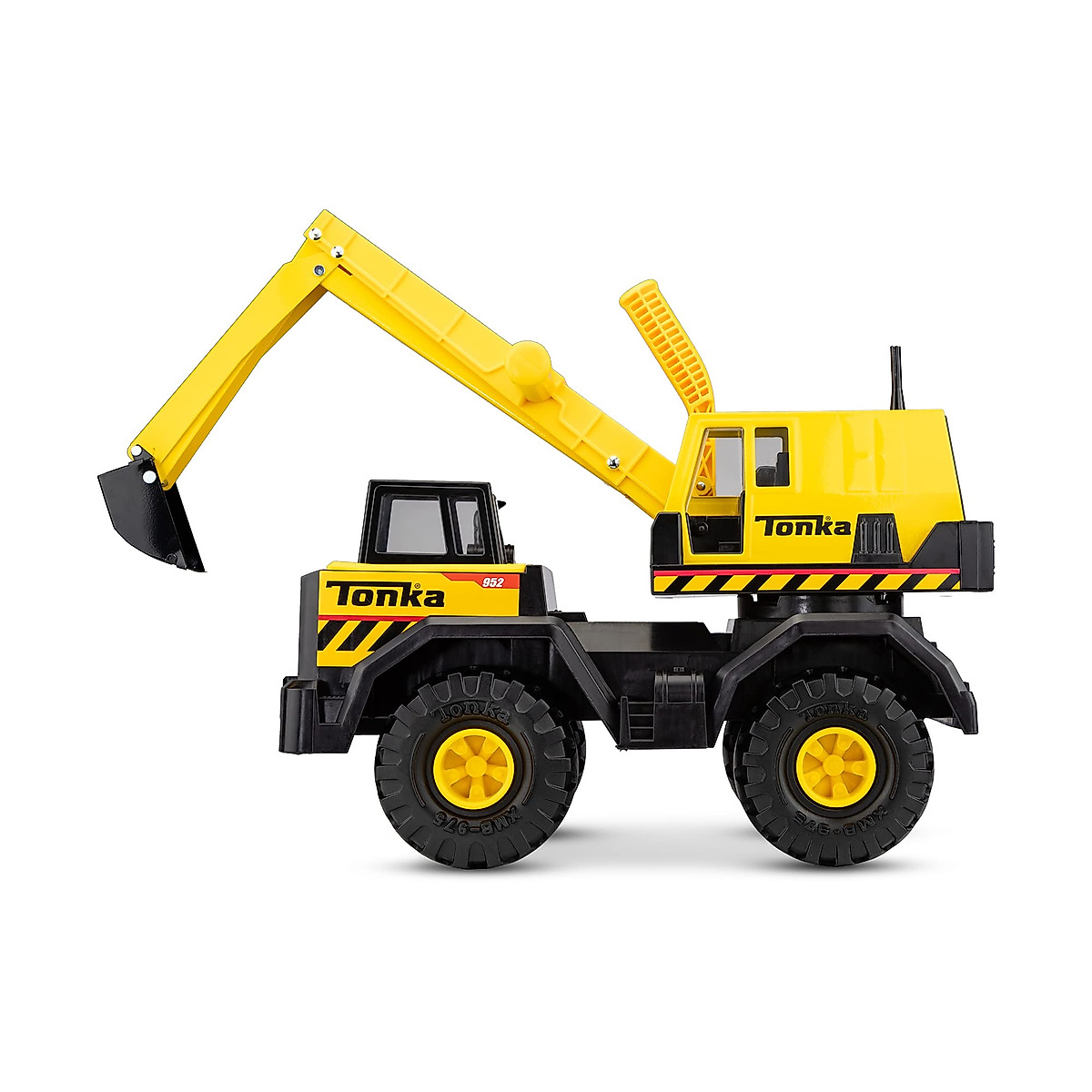 Tonka Steel Classics, Mighty Excavator– Made with Steel & Sturdy Plastic, Yellow Friction Powered, Boys and Girls, Toddlers Ages 3+, Construction Truck, Toddlers, Birthday Gift, Holiday