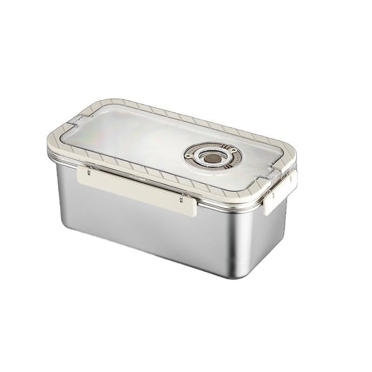 Gitohoni Stainless Steel Food Storage Containers - 304 Airtight Metal Food Storage Box with Handle for Fridge Reusable Meal Prep Container with Lid for Salad, Fruit 203 OZ