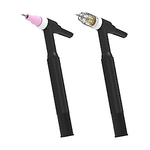 YESWELDER 68 Pcs TIG Welding Torch Stubby Gas Lens Pyrex Glass Cup Kit For WP-17/18/26