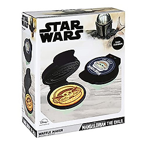 Uncanny Brands Star Wars The Mandalorian The Child Waffle Maker- Grogu Waffles