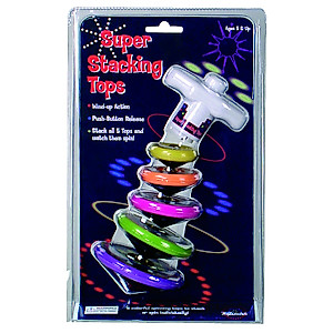 Toysmith Super Stacking Tops Kit, For Boys & Girls Ages 3+