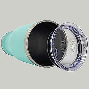 LaserGram 20oz Vacuum Insulated Pilsner Mug, Horse Head 1, Personalized Engraving Included (Teal)