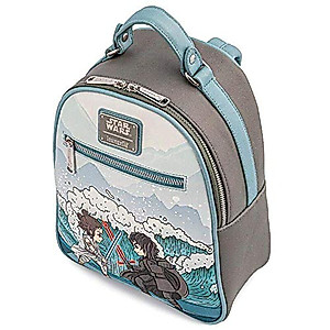 Loungefly Star Wars Kylo Ren and Rey Mixed Emotions Womens Double Strap Shoulder Bag Purse