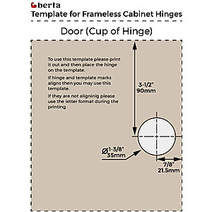 Berta 2-Pack Full Overlay Frameless Soft-Close European Hinges, 110° 3D Adjustable, Clip-On Concealed Kitchen Cabinet Door Hinges with Screws - Ideal for Modern Cabinets