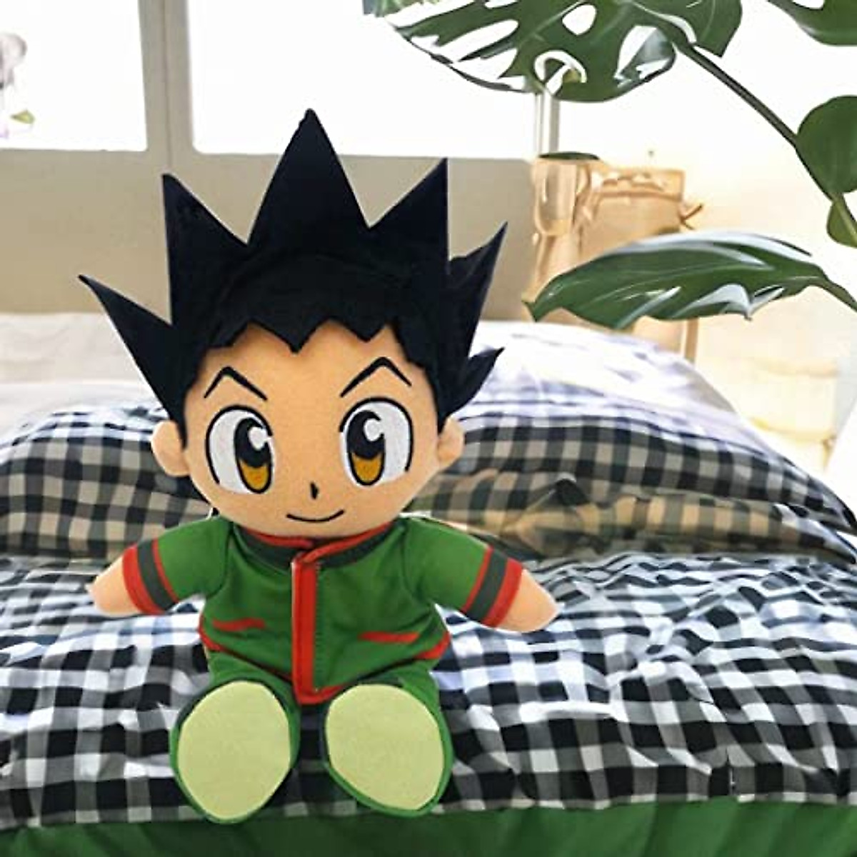JUST FUNKY Official Hunter X Hunter Full Size Bounty Hunter Plush – 9" Tall Gon & Killua-Themed Anime Collectible – Show Off Your NEN, Great Home Decor – Great Gift for Fans, Bring Everywhere You Go!