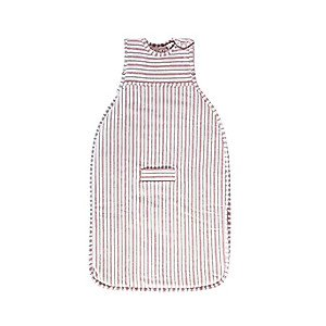 Merino Kids Duvet-Weight Baby Sleep Bag for Babies 0-2 Years, Misty Rose/Grey Stripe