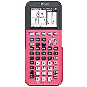 Texas Instruments ti-84 Plus Ce Color Graphing Calculator, Coral
