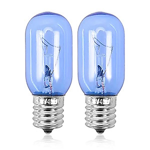 2 Pcs Refrigerator Light Bulb Fit for Frigidaire Kenmore Electrolux Gibson Crosley Kelvinator Kenmore Elite Pro etc Replace 297048600 241552802 AH976993 EA976993 AP3770086 1056577, 110V-130V T8 40W