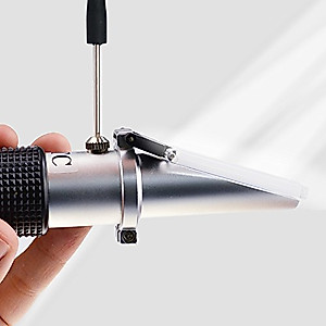 0-10% Brix Refractometer with ATC Low-Concentrated Sugar Content Solutions Accuracy 0.1% Maple Sap Cutting Liquid CNC Maple Syrup Makers Tea