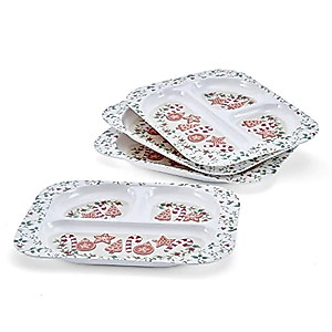 Pfaltzgraff Winterberry Melamine Child Dinner Tray, Set of 4