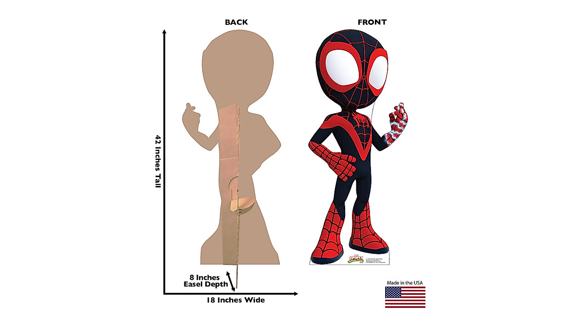 Life-Size Miles Morales Cardboard Cutout | Marvel Decor