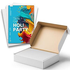 Hamilco White Cardstock Paper 11x17 65 lb Cover Card Stock 25 Pack (Bright)