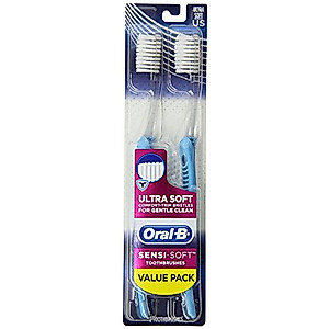 Oral-B Sensi-Soft Toothbrush, Extra Soft, 2 Count