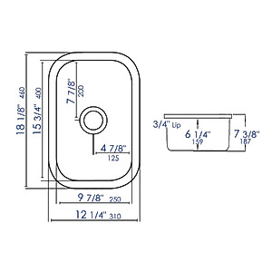 ALFI brand AB1218 Kitchen Sink, White