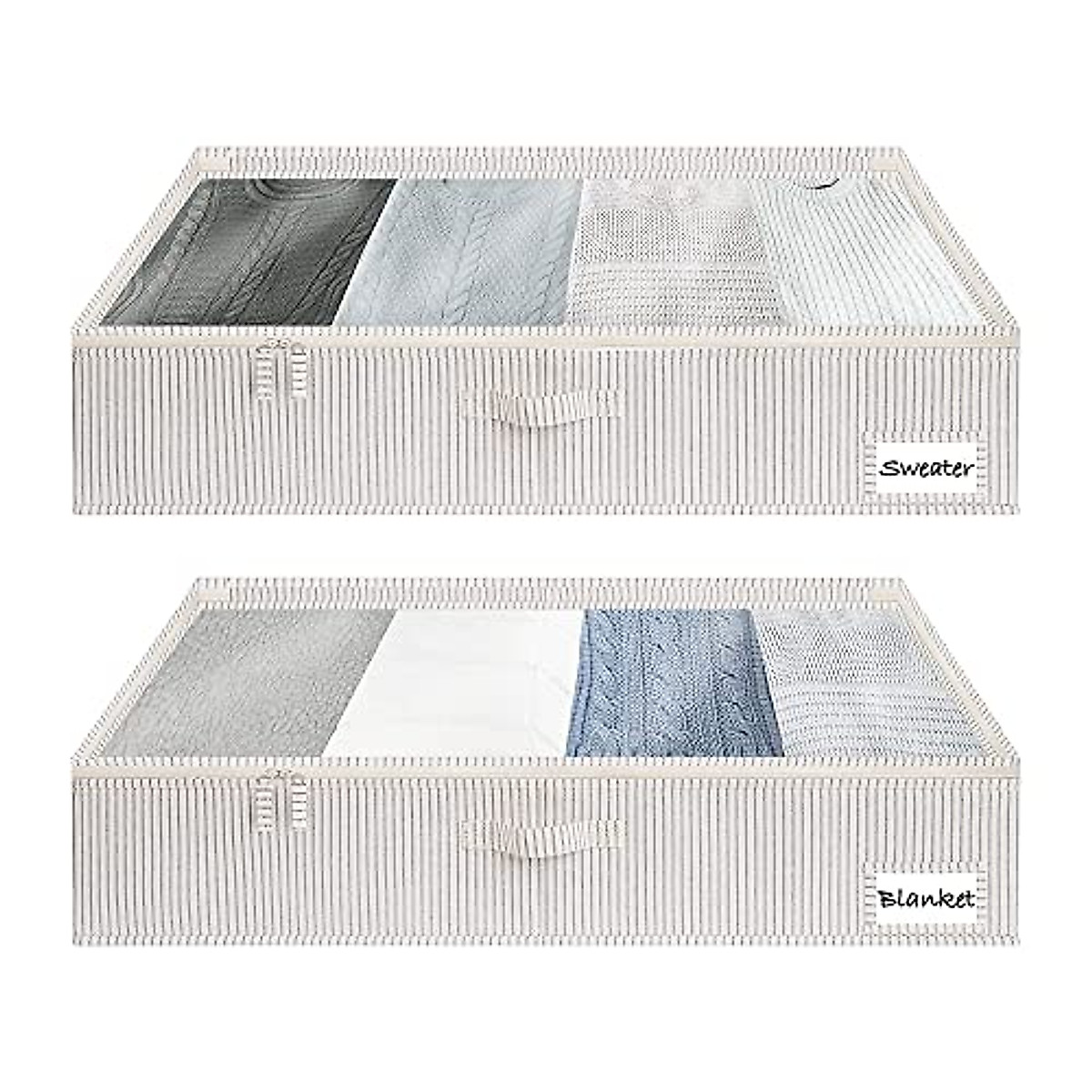 StorageWorks Underbed Storage Box and 135L Large Storage Bags