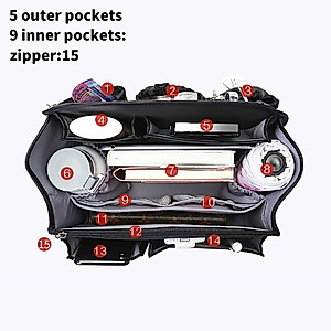 IN. Backpack Organizer Insert,Nylon Organizer Insert for Backpack Rucksack Shoulder Bag Woman MCM divider foldable