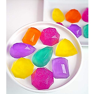 Gem Stones Soap Making Kit, Soap Molds, DIY Arts & Crafts Project, Gift & STEM Science Experiment for Kids Girls Boys Ages 8-12 and Up
