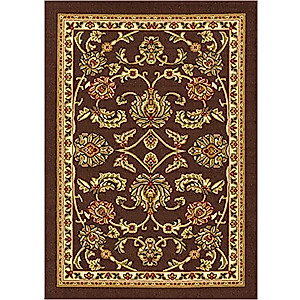 Well Woven Kings Court Tabriz Traditional Brown Oriental 3'3" x 4'7" Indoor/Outdoor Area Rug