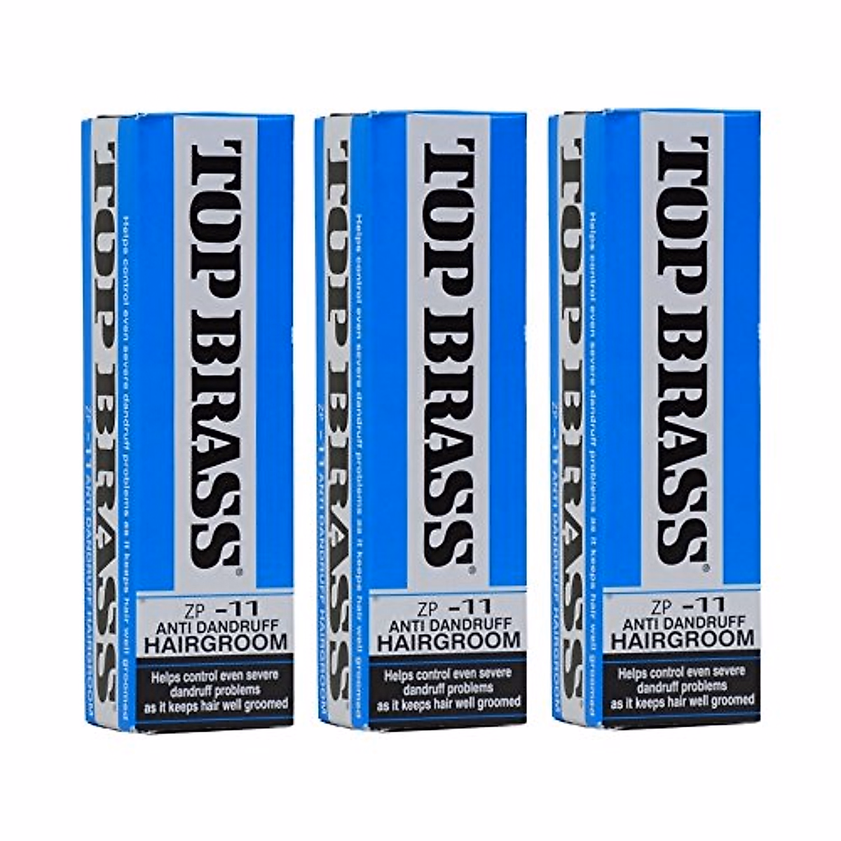 Top Brass ZP-11 Anti Dandruff Hair Cream (Creme) (Pack of 3)