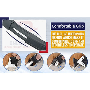 3 in 1 Multi-Functional Stainless Silicone Caulking Tool with Easy-to-Clean Silicone Trowel, Silicone Remover, Scraper Cleaner, Caulk Remover for Silicone Caulk Insulation and Grout Tool