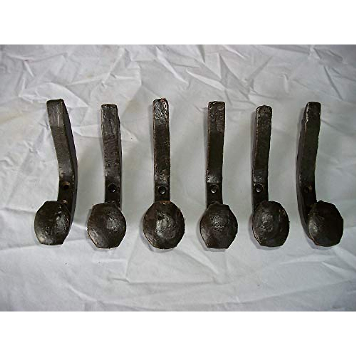 6 REPURPOSED Railroad Spike Coat Hooks for Coat Racks OR Tool+1