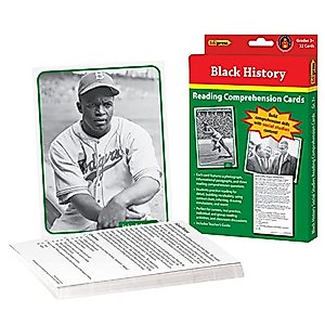 Edupress Reading Comprehension Social Studies Cards, Black History (EP63540)