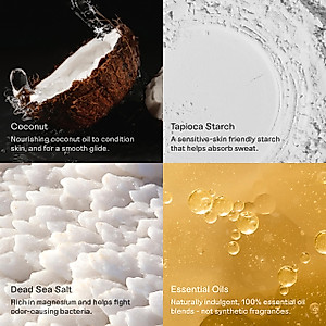 Each & Every All Natural Deodorant for Women & Men - Sensitive Skin, Vegan, Baking Soda & Aluminum-Free Deodorant - Clean Long Lasting Odor Control - Cedar & Vanilla Natural Fragrance (2.5oz, 2pk)