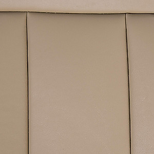 ECOTRIC Driver Bottom Seat Cover Tan Color Vinyl Compatible with 2002-2007 Ford F250 F350 TAN