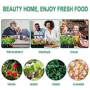 YARKHI 200 Pcs Seed Pods Kit Compatible with Aerogarden, Hydroponics Garden Accessories for Starting System, Plant Pod Including 50 Grow Sponges, Baskets, Domes and Labels