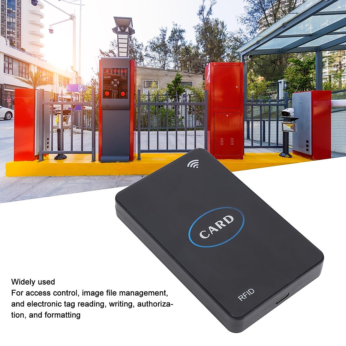 UHF Reader, USB Desktop Contactless Card Reader Writer 902MHz to 928MHz UHF Identification Card Reader Electronic Tag Access Control System