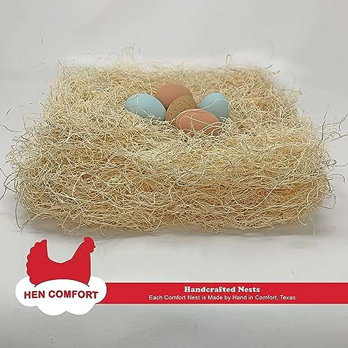 Cackle Hatchery Comfort Nests™ Handcrafted Nest Box Liners from 100% Aspen Excelsior (8 Pack) - Provides Comfort for Hens and Protection for Eggs