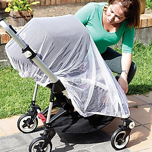 Dreambaby Travel System Baby Mosquito Net Protection Cover - for Pram, Pushchairs, Buggy, & Carry Cot - with Fine Soft & Elastic Mesh Netting - Model L275