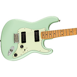 Fender Noventa Stratocaster Electric Guitar, Surf Green, Maple Fingerboard