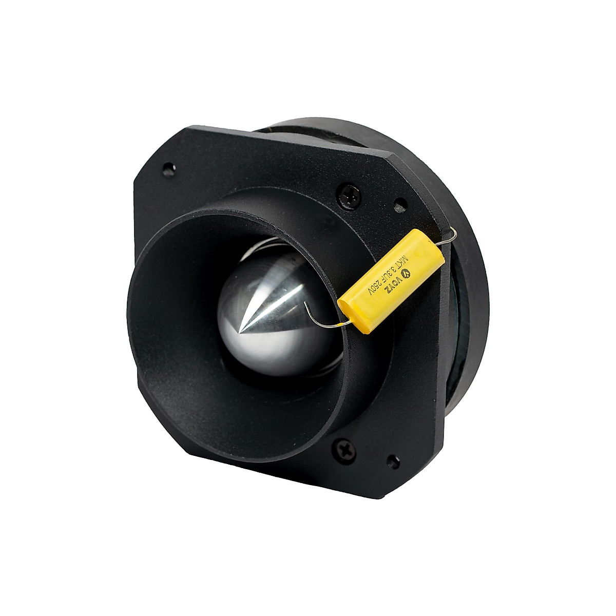 VOYZ 600 Watt Super Tweeter 2KHz - 25KHz - 5” Supper Bullet Tweeter - Heavy Duty Super Strong Ferrite Magnet Tweeter with Titanium Diaphragm 4-8 ohms Includes Crossover Capacitor (VZ-47A)