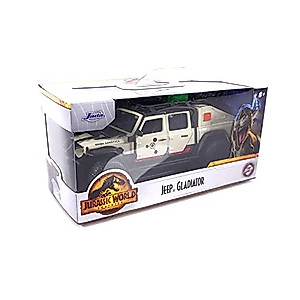 Jurassic World Dominion 1:32 Jeep Gladiator Die-Cast Car, Toys for Kids and Adults